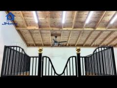 Affordable Equestrian 12ft Horse Stable With Hot Dipping Galvanized Accessories 3 Hay Rack