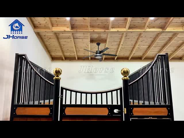 Disegno europeo cavallo stalla stabile Bambù riempito dimensioni personalizzate attrezzature per cavalli magazzino cavalli