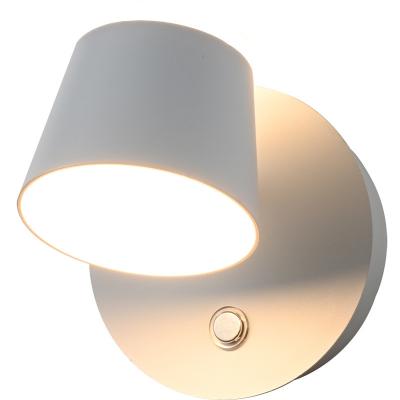 Cina Aluminum PC Rechargeable LED Wall Light Energy Saving Lighting White / Black in vendita