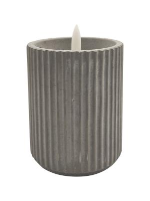 Cina Cement Round LED Candle 1 LED On-Off 8.1*8.1*10(11.8)Cm  315g in vendita