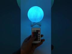 Lampada a luna ricaricabile per bambini adulti Dia 14,5 cm 3D Luci di luna per camera da letto Regali di Natale unici per donne ragazza
