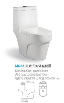 China Popular Floor Mounted WC Toilet M623 for sale