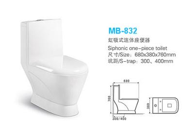 China NOM STAND SIPHONIC WC TOILET MB-832 for sale