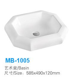 China European Countertop Ceramic Oval Basin MB-1005 for sale