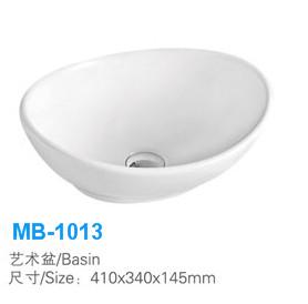 China Countertop Sink Oval Ceramic Sink Kitchen Ware Sink MB-1013 for sale