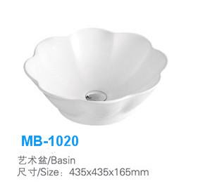 China East Europen counter wash basins MB-1020 for sale