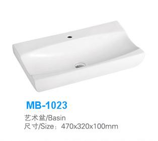 China Vanity Ceramic Luxury Bathroom Design Basin MB-1023 for sale