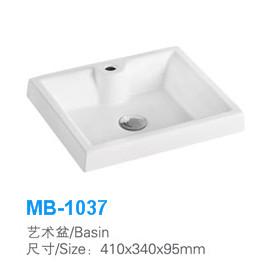 China Rectangular Water Sink Water Basin Lavatory Sink  MB-1037 for sale