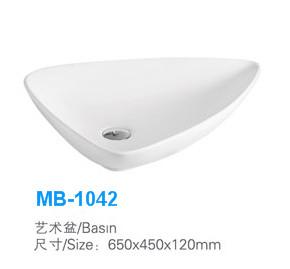 China Ceramic Triangle Wash Sinks Bowls MB-1042 for sale