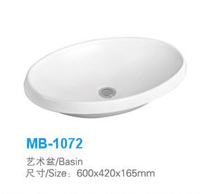 China Face Washing Basin Ceramic Sanitary Ware Basin Above Counter Basin  MB-1072 for sale