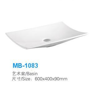 China Rectangular Ceramic Vessel Sink MB-1083 for sale