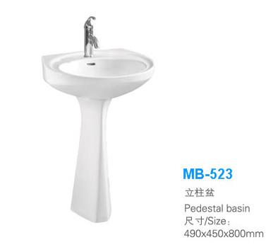 China Porcelain pedestal basin MB-523 for sale