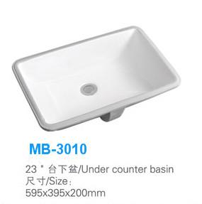 China Bathroom Ceramic Under Counter mounted Basin MB-3010 for sale