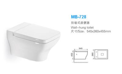 China High Quality Back Mount Toilet Modern Design MB-728 for sale