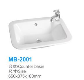China Sanitary Ware Basin Conner Sink Design Above Counter Basin MB-2001 for sale