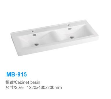 China Bathroom cabinet double basin/double bowl sink/lavatory MB-915 for sale