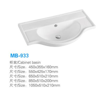 China Lastest Water Ceramic Canbinet Sink for Washing Hand or Hair MB-933 for sale