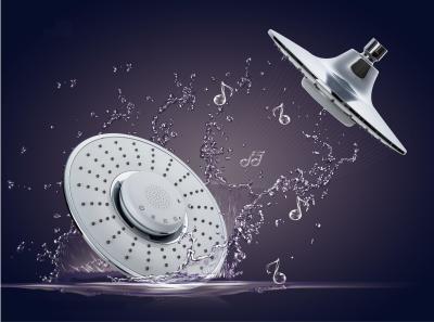 China ABS LED Music Phone Shower Head for sale