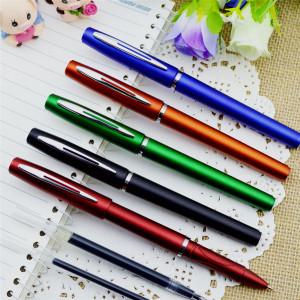 China Gel pen,Promotional gel-ink pen with cap,black rubber gel-ink pen, for sale