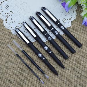 China Gel pen,Promotional gel-ink pen with cap, iridescent rubber gel-ink pen for sale