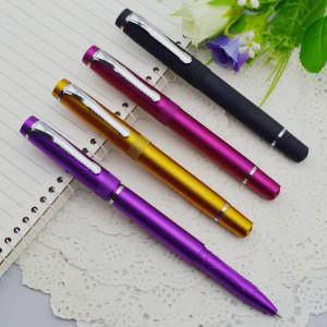 China Gel pen,Promotional gel-ink pen with cap,black rubber gel-ink pen for sale