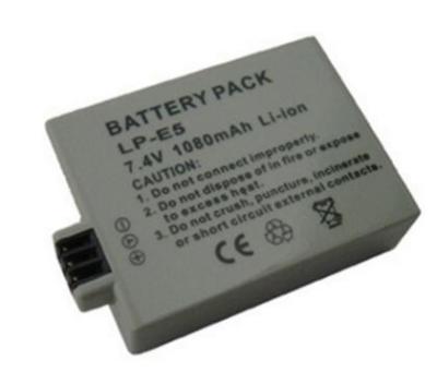 China 1080mAh 7.4V LP-E5 camera battery price for canon for sale