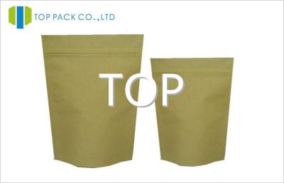 China Kraft Paper MOPP / PET Coffee Packaging For Food / Fruit Stand Up Aluminum Foil for sale