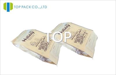 Cina Sacchi di carta impermeabili al grasso della carta kraft della CIMA/OEM Con la finestra per pane ed i biscotti in vendita