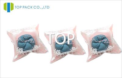 Cina Piccoli sacchetti di plastica risigillabili rosa con la chiara finestra, spuntino che imballa senza chiusura lampo in vendita