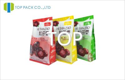 Cina Borse di alluminio del fondo del blocchetto giallo/di rosso per Cnady/cioccolato in vendita