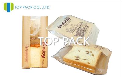 Cina Pane e carta kraft Dei biscotti che imballa con la finestra impermeabile al grasso in vendita