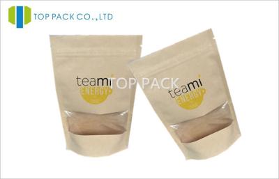 Cina La carta kraft amichevole eco- di Brown del caffè sta sulla chiusura facile del sacchetto in vendita