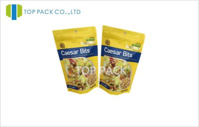 Cina La chiusura lampo gialla opaca sta sulla borsa per l'imballaggio per alimenti, dimensione per 100g in vendita