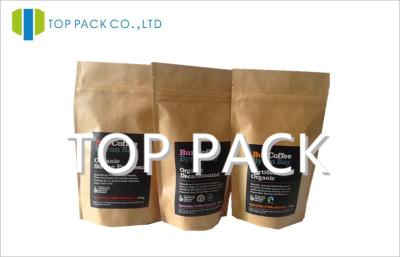 Cina La stagnola della carta kraft Sta sulla chiusura lampo di Pouchs con lo SGS della tacca dello strappo in vendita