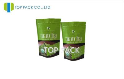 Cina Le borse risigillabili della stagnola di Matt Green stanno sull'imballaggio di Matcha dei sacchetti in vendita