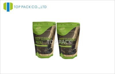 Cina Personalizzi la carta kraft Verde stanno sulla chiara finestra del sacchetto per l'imballaggio di muesli in vendita