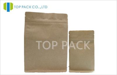 Cina La carta kraft di Brown del commestibile sta sulla borsa di caffè del di alluminio della chiusura lampo del sacchetto in vendita