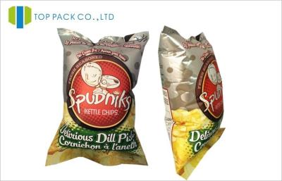 Cina Patatine fritte d'imballaggio gonfiabili laminate stampate sigillate parte posteriore dei sacchetti, dimensione su misura & progettazione in vendita