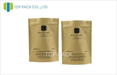 Cina La carta kraft Di logo sta sul sacchetto, l'imballaggio del sacchetto della chiusura lampo del di alluminio in vendita