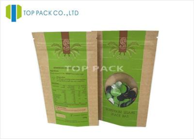 Cina La carta kraft dello SGS Sta sul commestibile di Candy della finestra della radura della serratura dello zip del sacchetto in vendita