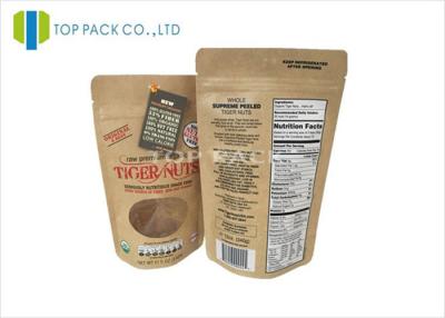 Cina La carta kraft Popolare di stile che imballa, chiusura lampo sta i sacchetti su d'imballaggio chiaramente fronteggia in vendita