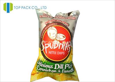 中国 膨脹可能な破片を密封する140ミクロンの食品等級の印刷された薄板にされた袋 販売のため