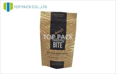Cina l'abitudine 50g ha stampato il di alluminio a chiusura lampo sta sullo spuntino asciutto del manzo del sacchetto in vendita
