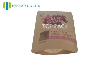 Cina La carta kraft Di rotocalcografia sta sulla finestra rettangolare su ordinazione del sacchetto 450g in vendita