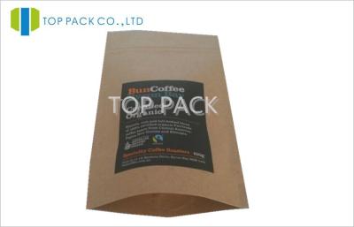 Cina la carta kraft Del caffè 100g sta sulla valvola di alluminio di degassamento della laminazione della stagnola del sacchetto in vendita