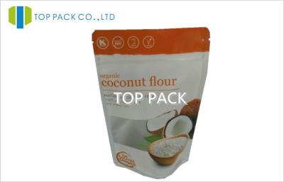 Cina La stagnola della farina della noce di cocco sta sulla metallina del sacchetto dello zip finita con la chiara finestra in vendita