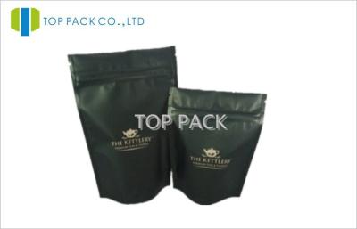 Cina La stagnola nera opaca sta il logo su ordinazione su d'imballaggio 25g/50g/100g/250g dei sacchetti in vendita