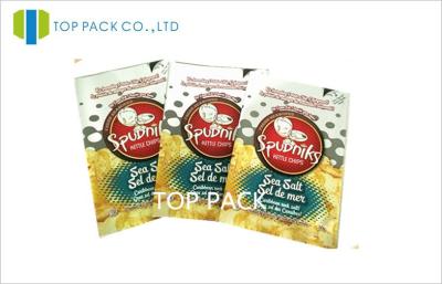 China Laminated Aluminum Foil Bags Potato Chips , Back Center Heat Sealing for sale