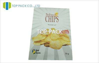 China Potato Chips Aluminum Foil Packaging Vacuum Printed Matte Finished for sale