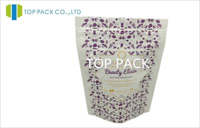 Cina Porpora di plastica stanno sulla laminazione d'imballaggio del di alluminio del sacchetto risigillabile in vendita